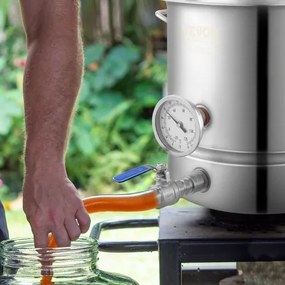 Nerezová konvice, 18,9 l varná konvice, třívrstvé dno na pivo