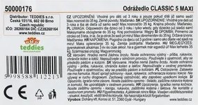 TEDDIES Odrážedlo CLASSIC 5 MAXI / Výška sedadla 33 cm / Nosnost do 35