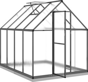 Skleník s podkladovým rámem antracitový 224x169x202 cm hliník 3266325