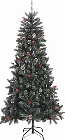 Umělý vánoční stromeček Zelená 210 cm PVC, plast a ocel 3395894