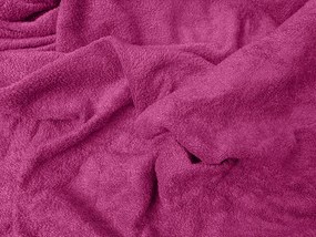 Froté prostěradlo EXCLUSIVE purpurové 90 x 200 cm