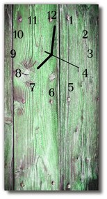 Nástěnné hodiny vertikální Zelené dřevo