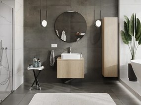 Mexen Rivel, koupelnová skříňka 70 cm, 1 zásuvka, drážkovaná, dub, 91A20-07047-1-BF81
