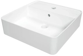 Deante CGS_6U4B - Umyvadlo na desku s otvorem SQUARE 42x42 cm keramika/bílá CGS_6U4B