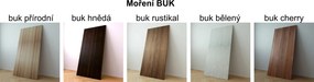 Drewmax LK402 180x200 cm dřevěná postel masiv buk dvojlůžko