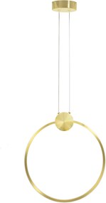 Toolight Toolight, LED stropní svítidlo 40cm 17W 4000K APP1396-CP, zlatá lesklá, OSW-00954