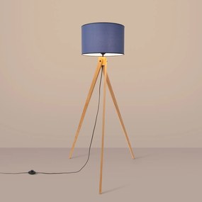 Sollux Lighting Stojací lampa NATT tmavě modrá