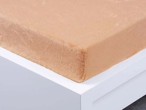 XPOSE® Mikroplyšové   prostěradlo Exclusive   - béžové 180x200 cm