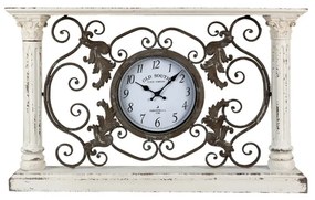 Stolní hodiny mezi románskými sloupy Rome – 76x12x48 cm