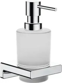 Hansgrohe AddStoris - Dávkovač mýdla s držákem | matné sklo/chrom