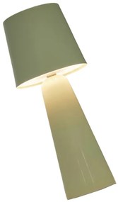 OnaDnes -20% Zelená kovová stolní LED lampa Kave Home Arenys S