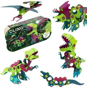 CLIXO Magnetická stavebnice Dino Adventure / 36 dílků / od 6 let