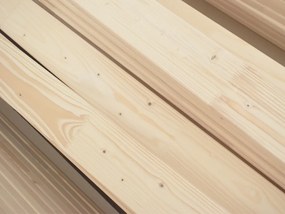 Benlemi Dětské jednolůžko STUDY s dřevěným roštem zdarma Barva: Transparentní vosková lazura matná, Rozměr: 90 x 200 cm