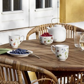 KÄHLER Porcelánová čajová konvice Hammershøi White 1,2 l, bílá barva, porcelán