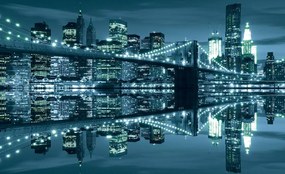 Fototapeta - New York a Brooklynský most (254x184 cm)