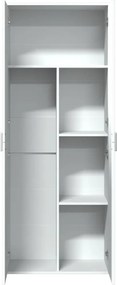 Skříň highboard bílá 70 x 35 x 180 cm kompozitní dřevo 3276658