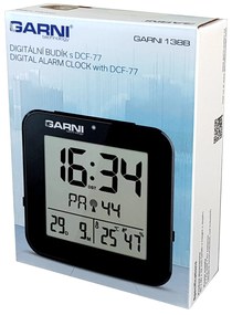 GARNI technology Digitální budík s měřením vnitřní teploty a rel. vlhkosti GARNI 138B