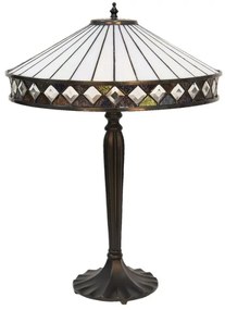 Stolní lampa Tiffany Diamant – 41x59 cm