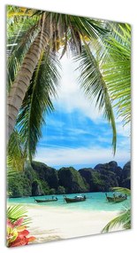 Wallmuralia Vertikální Foto obraz skleněný svislý Tropická pláž 50x100