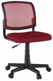 Otočná židle, tmavočervená/černá, Tempo Kondela RAMIZA
