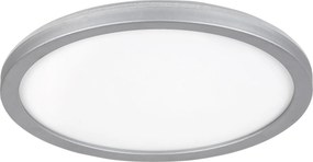 Rabalux Stříbrné stropní LED svítidlo Lambert kulaté 280mm 15W IP44 R3358