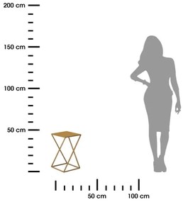 Stojan na květiny 40x24 cm zlatá
