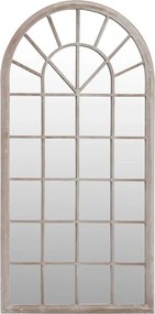 Zahradní zrcadlo pískové 90 x 45 cm železo do exteriéru 318347