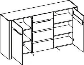 Casarredo - Komfort nábytek Komoda DESJO 10