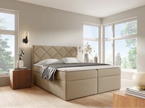 Eka Kontinentální čalouněná postel DIAMOND - Trinity (120x200 cm) Barva látky Trinity: Černá (Trinity 2316)