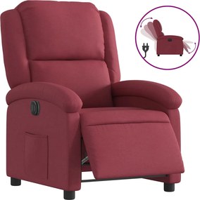Elektrické polohovací křeslo vínové textil 3204143