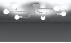Sollux SL.1443 - Přisazený lustr VECTOR 6xE27/15W/230V bílá