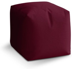Sablio Taburet Cube Bordó: 40x40x40 cm