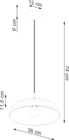 Sollux Lighting Závěsné svítidlo GINA taupe
