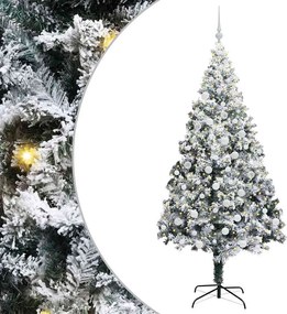 Umělý vánoční stromeček Bílá 180 cm PVC, ocel a plast 3396965