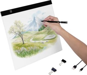 B4 LED světelná tabule Sledovací světelná podložka napájená USB pro diamantové