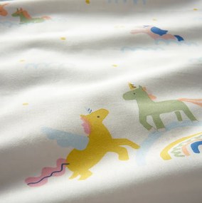 Dětské bavlněné povlečení MAGIC UNICORN TALES bílé, 100% bavlna Rozměr povlečení: 70 x 80 cm | 140 x 200 cm