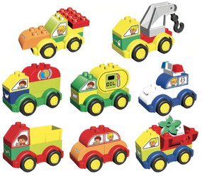 L-W Toys Junior kostky Auta 62 ks