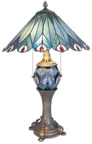 Stolní lampa Tiffany ART DECO Clayre &amp; Eef 5LL-5829