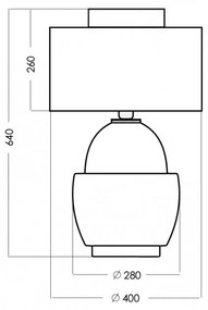 4concepts Designová stolní lampa ARIEL ANTHRACITE SILVER