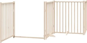 Zábrana pro psy s dvířky skládací 12 panelů 960 cm topol 3155728
