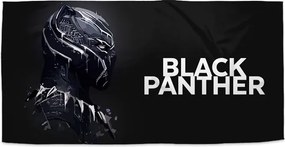 Sablio Ručník BLACK PANTHER z profilu Černý - 70x140 cm
