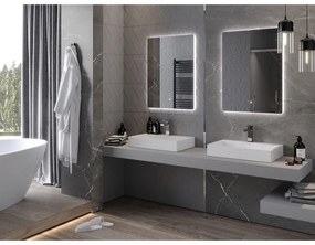 Mexen Sun, LED koupelnové zrcadlo s podsvícením 60x80 cm, 6000K, ochrana proti zamlžování, 9807-060-080-611-00