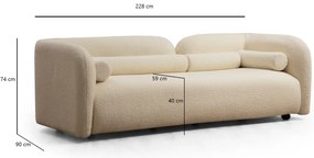 Hanah Home Pohovka VICTORIA krémová 859FTN2041