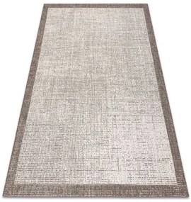 Dywany Luszczow Kusový koberec SIZAL FLOORLUX 20401 vzor rámu šampaňské / taupe Rozměr koberce: 140 x 200 cm