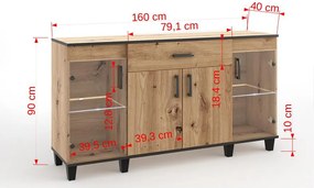 ADRK Furniture Komoda POLA 03 ADRK-CHES-POL-03-ART