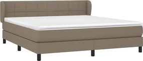Box spring postel s matrací taupe 180x200 cm textil 3126265