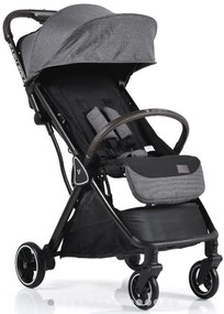 Cangaroo Dětský lehký kočárek Easy fold, do 22kg - šedý