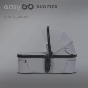 Sportovní vanička do kočárku EasyGo Duoflex Cloudy Gray