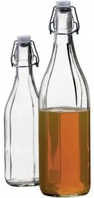 Skleněná láhev s clip uzávěrem, 0,5 l, 6 ks, 0,5 l