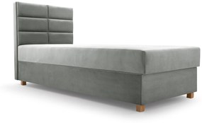 Jednolůžková postel 80 cm Picasso I (šedá) (s úl. prostorem a matrací). 1071507